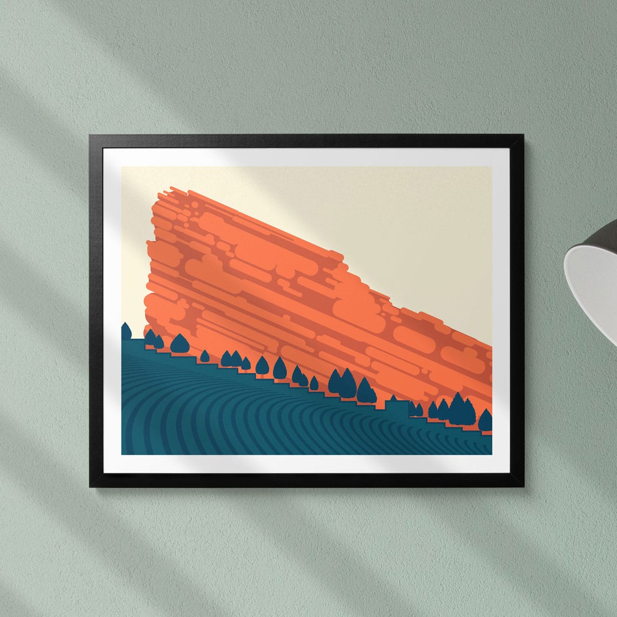 Red Rocks Legacy art print poster - Justin Cline